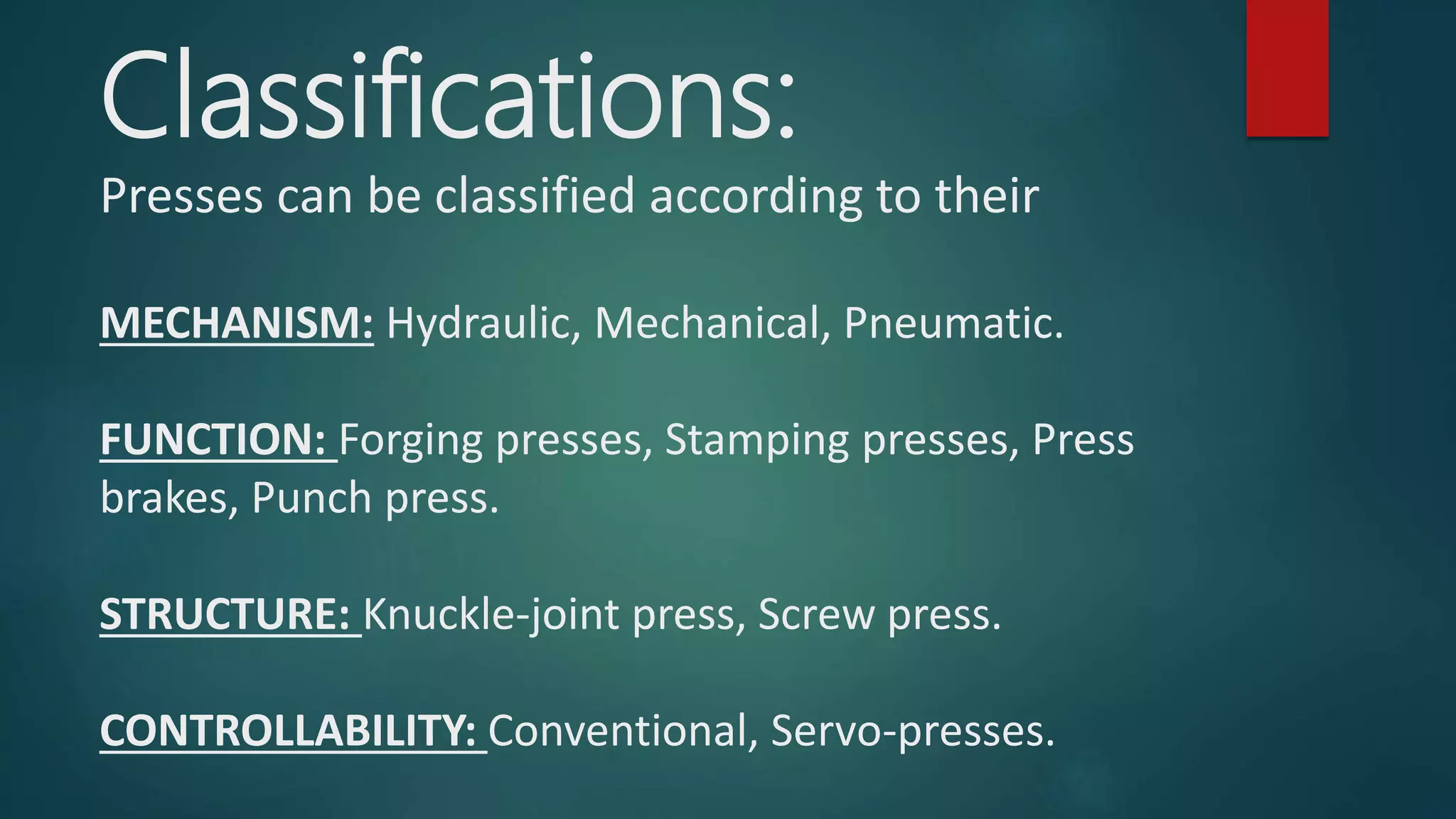 Power Presses | PPTX