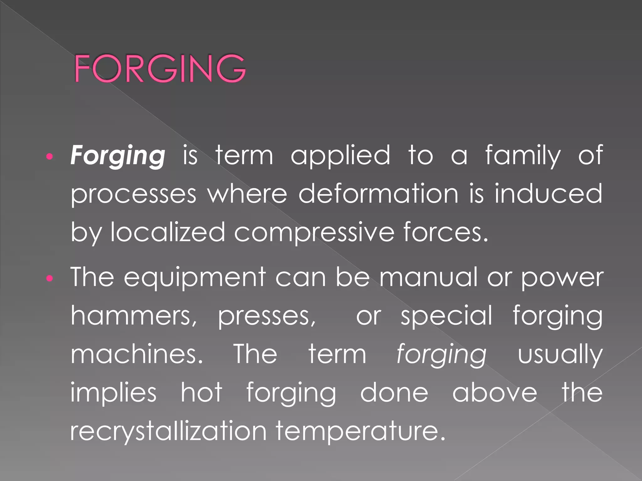 PRESS FORGING | PPTX