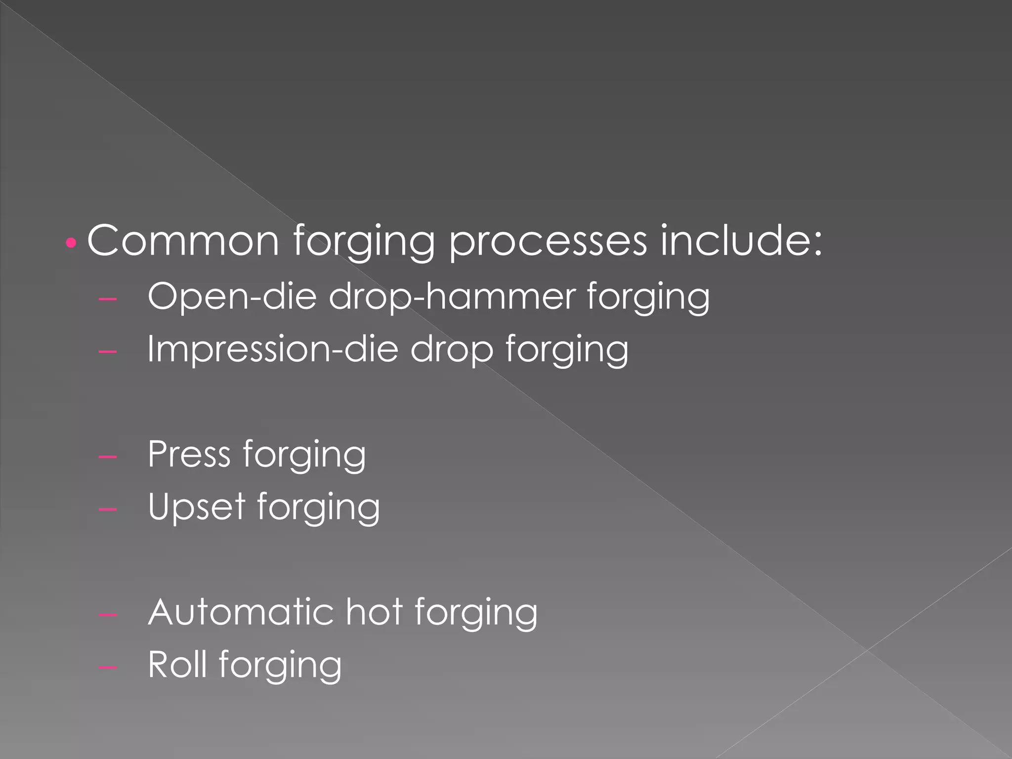 PRESS FORGING | PPTX