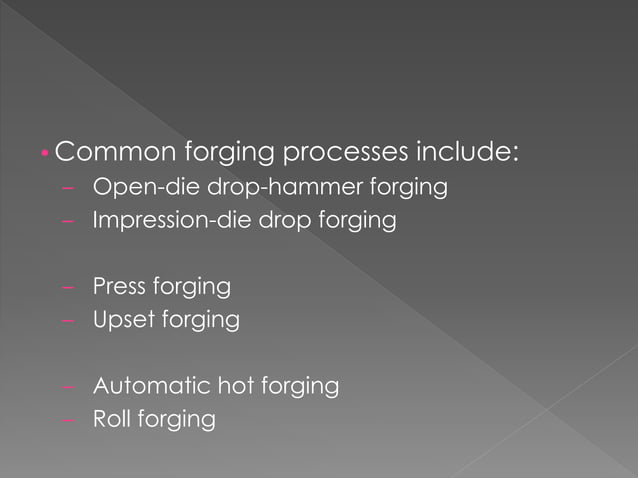 PRESS FORGING | PPTX