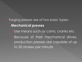 PRESS FORGING | PPTX
