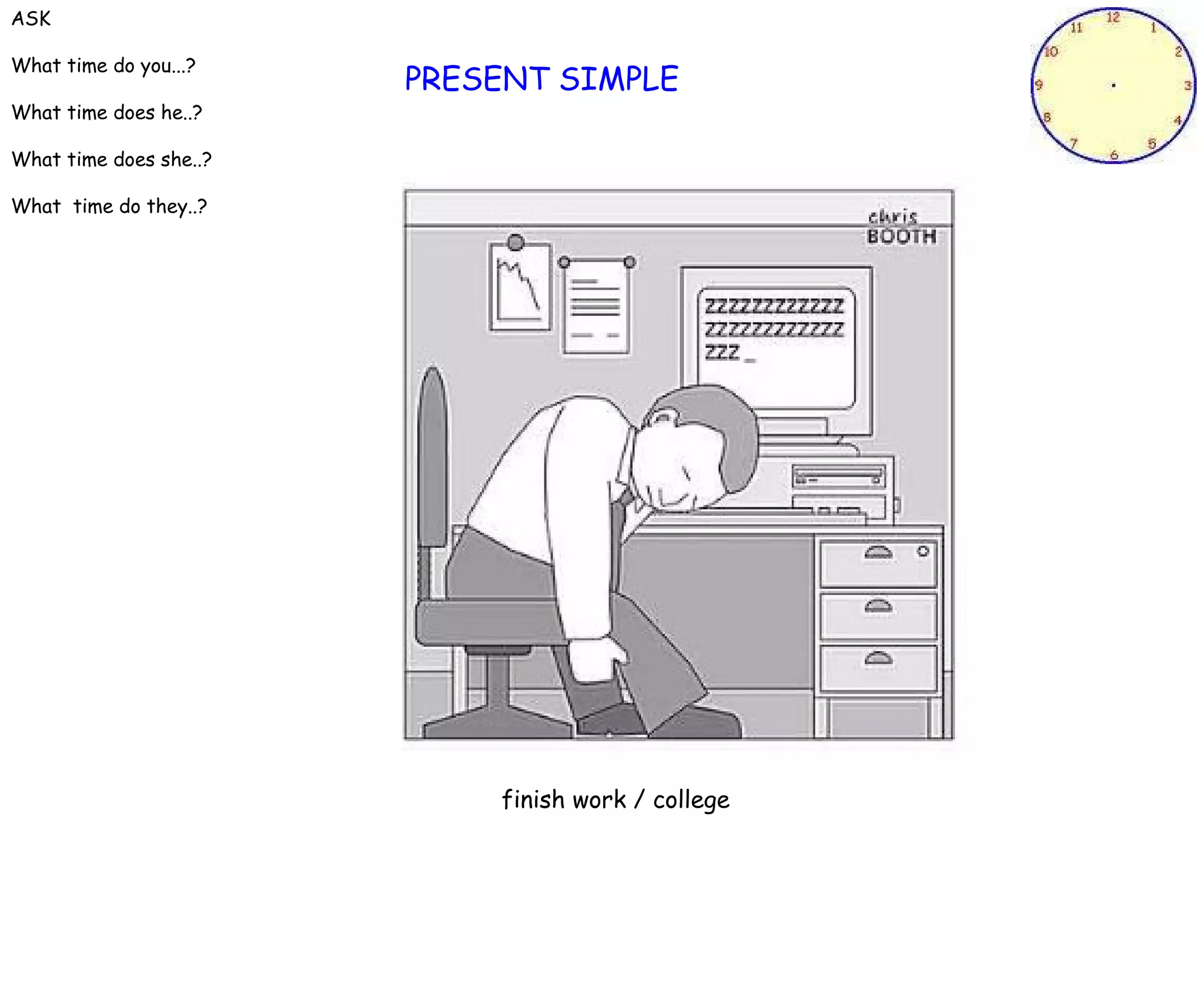 Present simple - habit / times | PPT