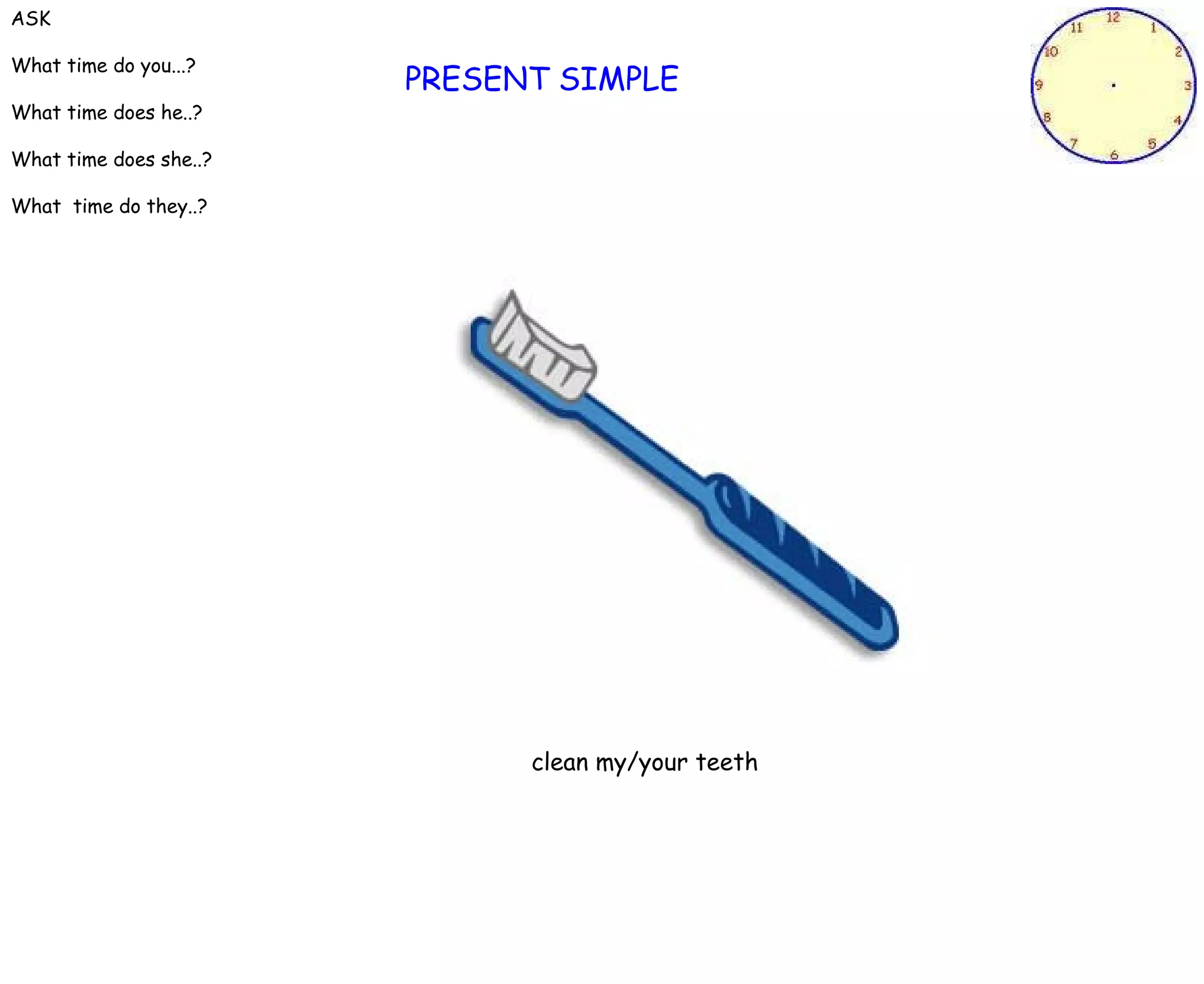 Present simple - habit / times | PPT