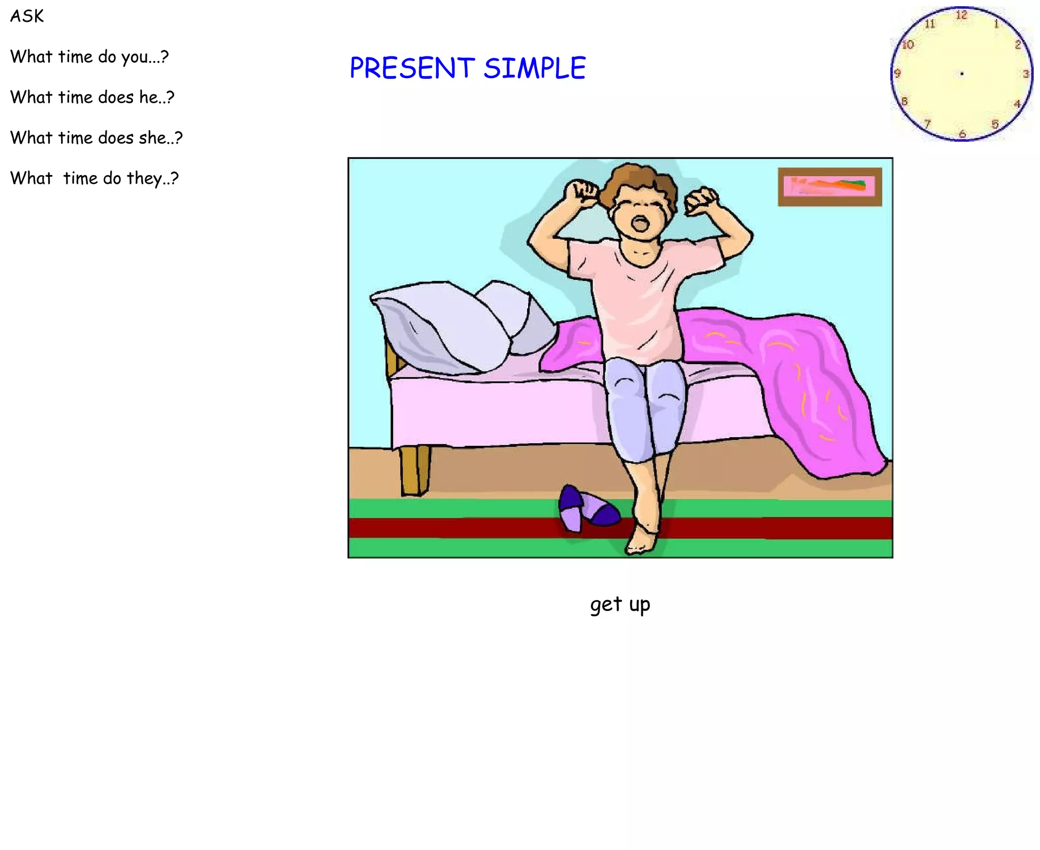 Present simple - habit / times | PPT