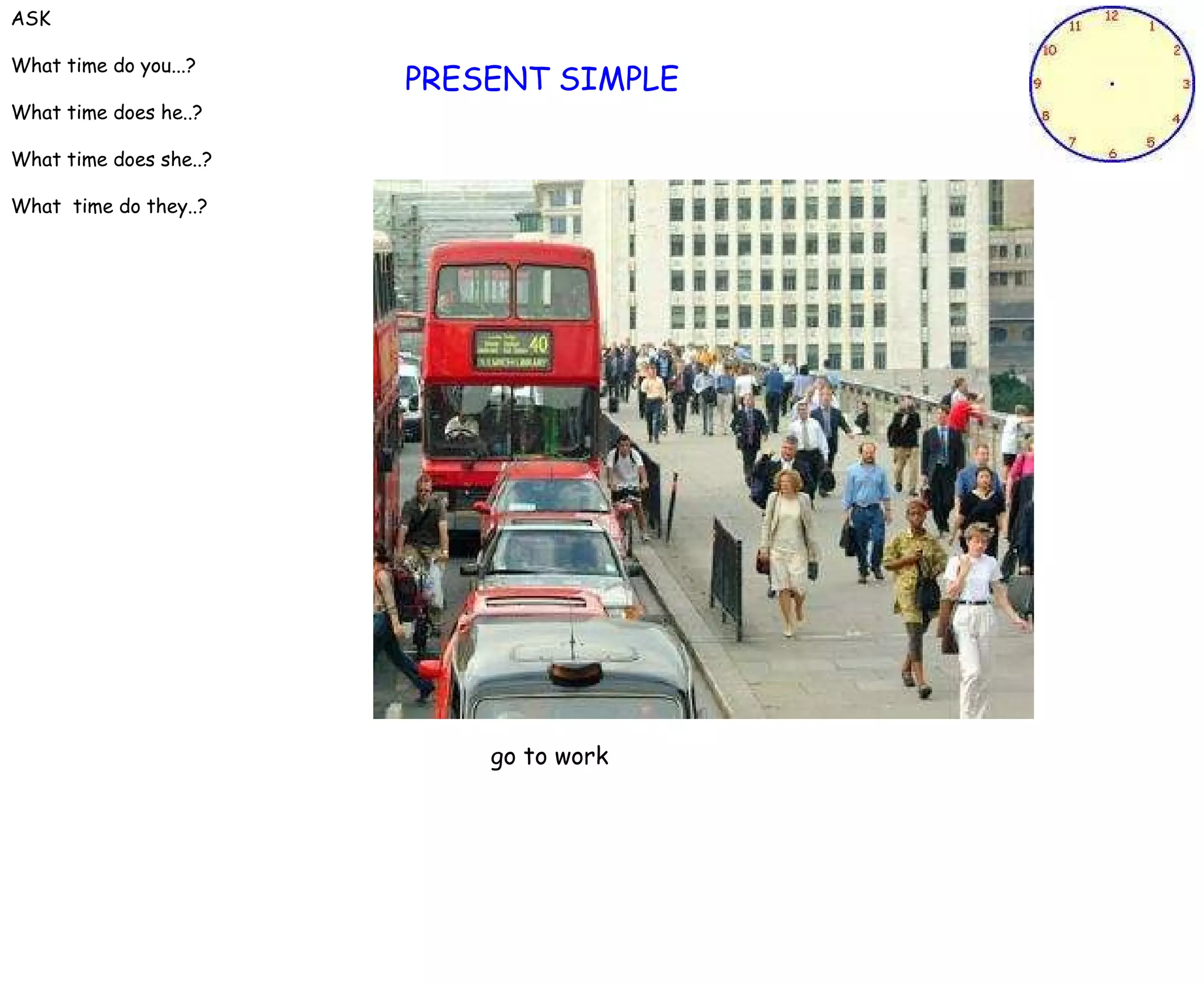 Present simple - habit / times | PPT