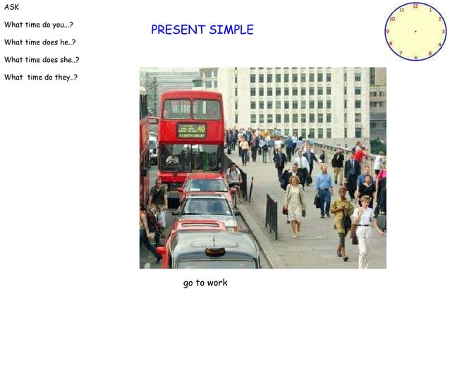 Present simple - habit / times | PPT