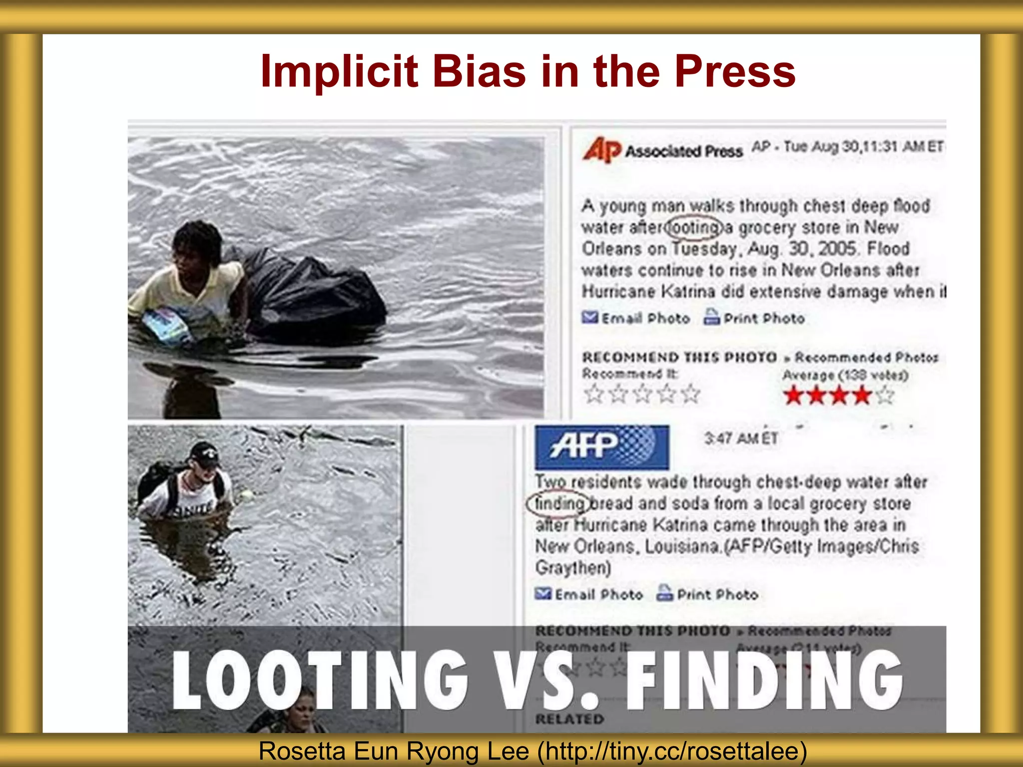 Implicit and Unconscious Bias in the Press | PPTX