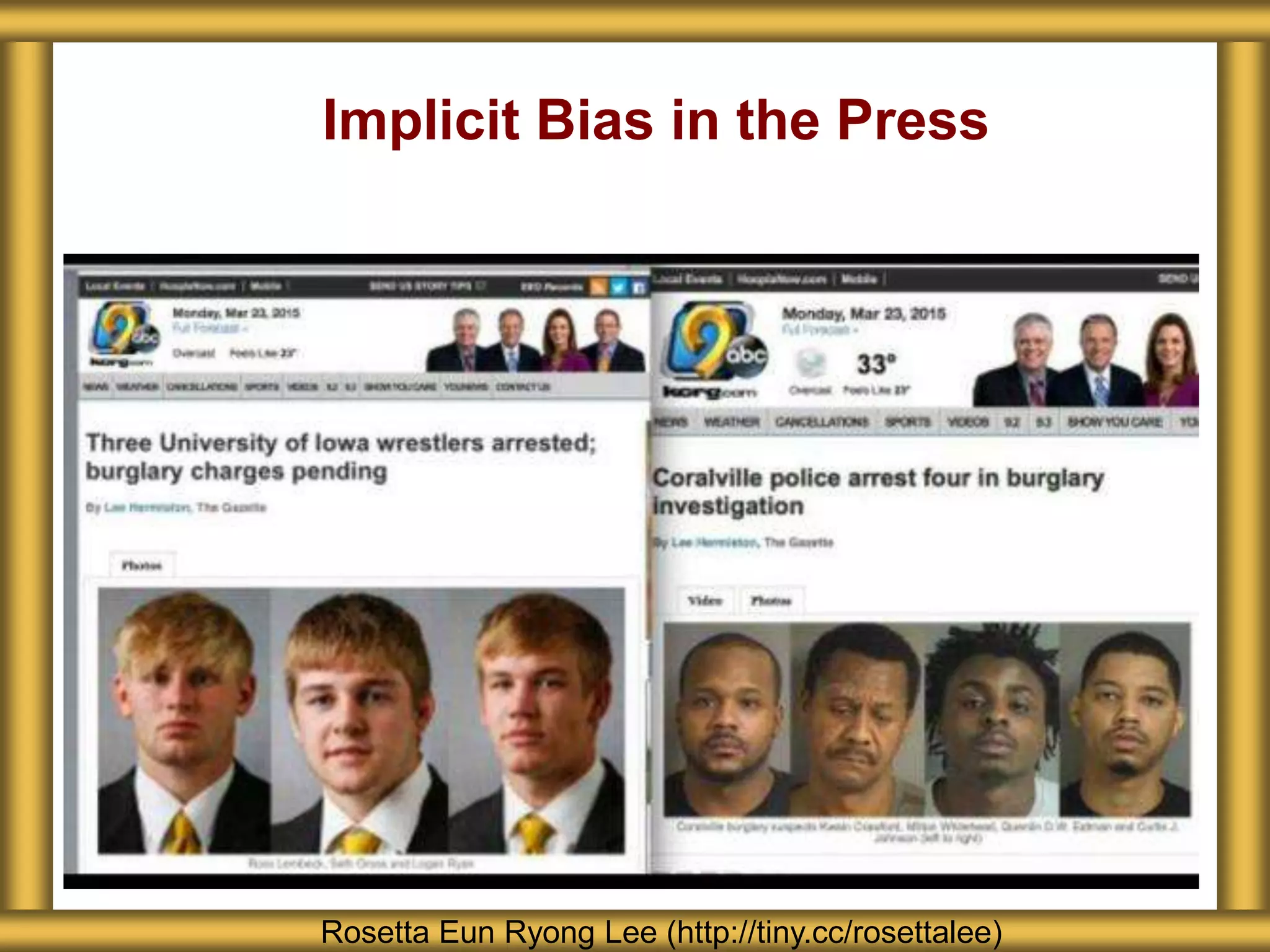 Implicit and Unconscious Bias in the Press | PPTX