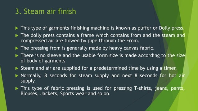 Presentation on Textile Pressing | PPTX