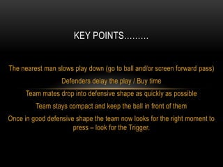 Pressing as a team in a 4231 | PPT