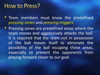 Pressing in soccer | PDF