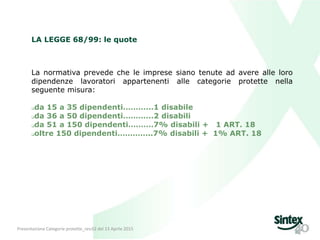 Categorie protette - Sintex | PPTX