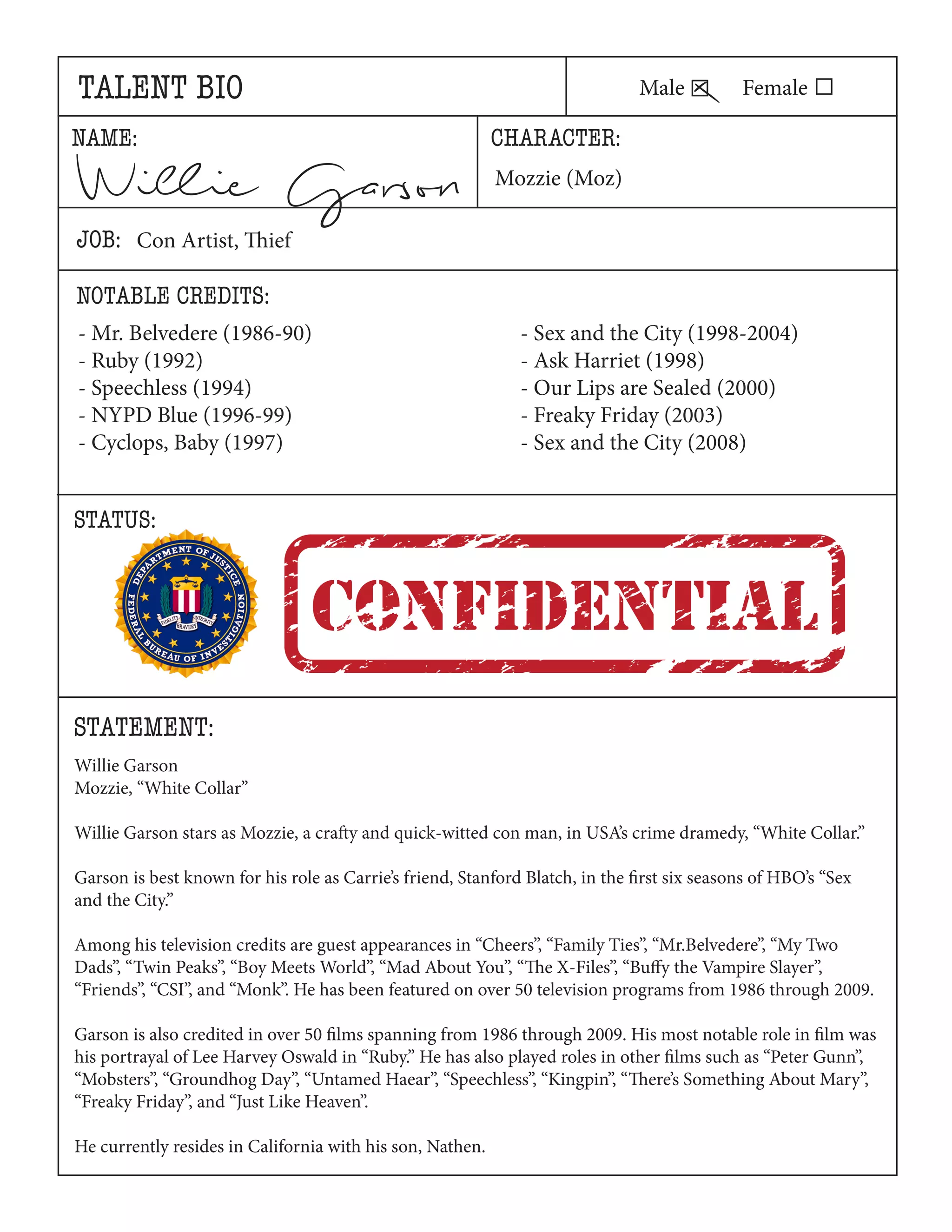 "White Collar" Press Kit | PDF | True Crime | Genres