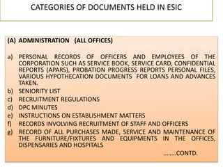 Press Kit for ESIC RTI ACT for public available | PPT