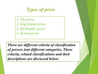 Press machines ppt | PPTX