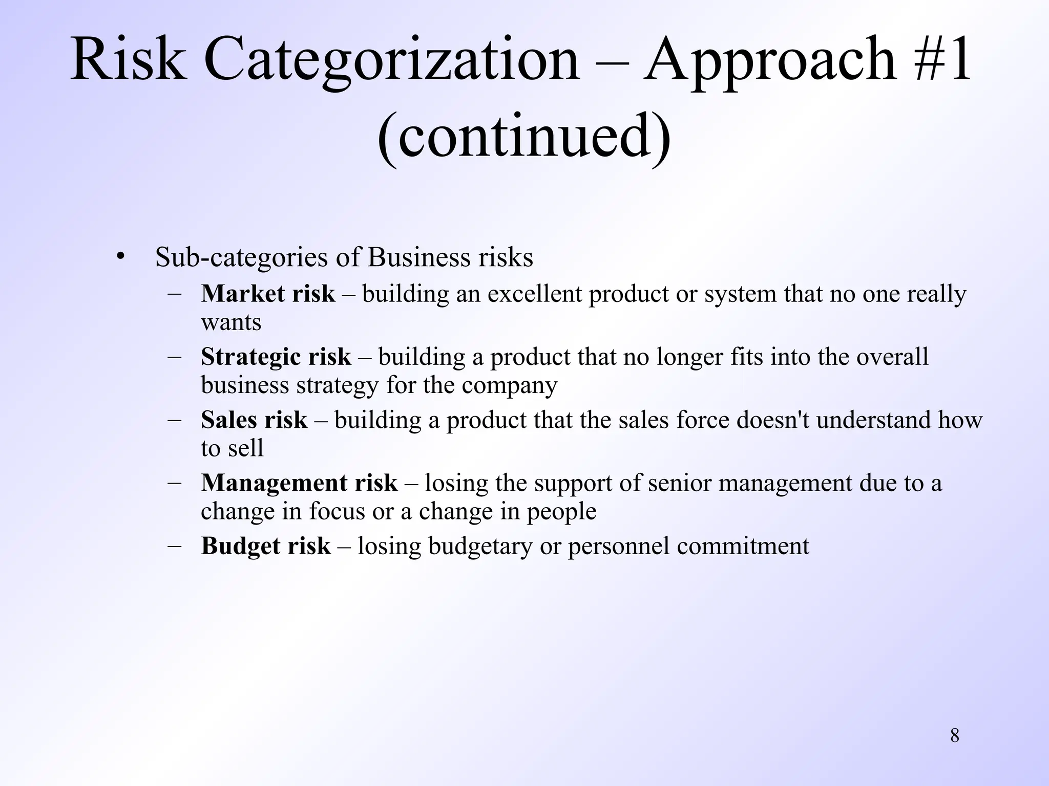 Risk management for business and the way to avoid risk | PPT
