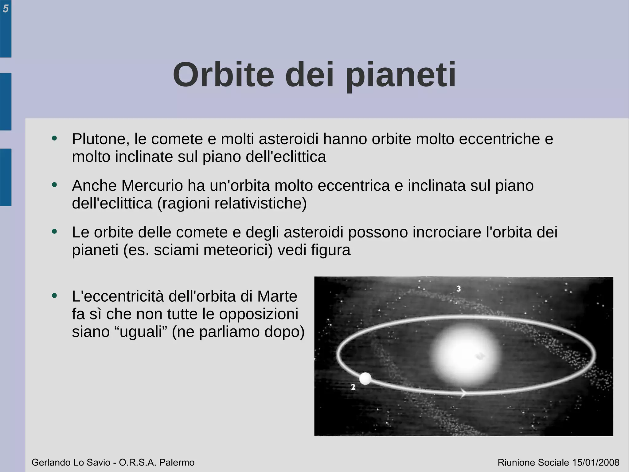 Sistema Solare: Orbite, effemeridi, aspetto dei pianeti | PDF
