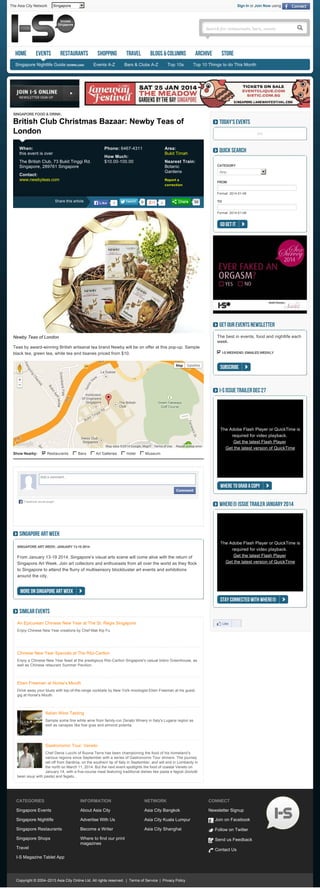 Newby Teas of London - Press Coverage | PDF