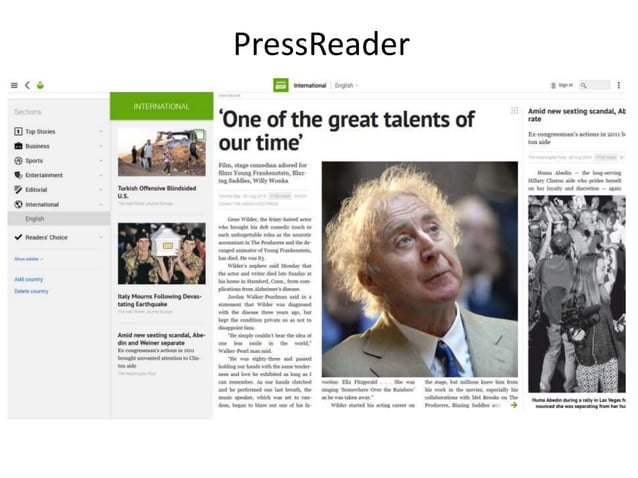 PressReader | PPT