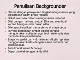 Press release | PPTX