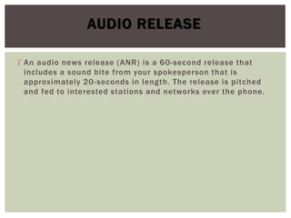 Press release | PPTX