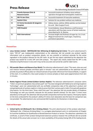 Press release asci ccc december 2019 | PDF
