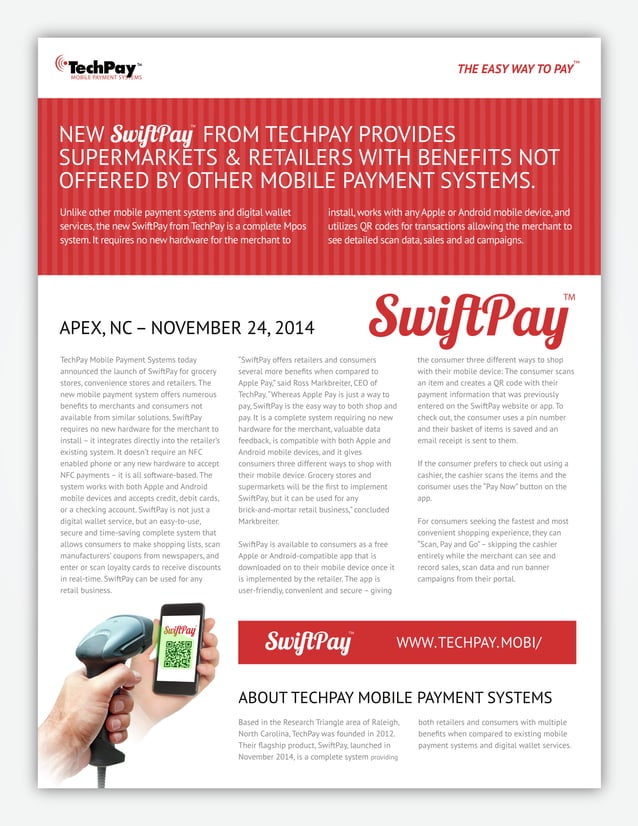 TechPay Mobile Payment Systems Press release apex_2014-11-24 | PDF