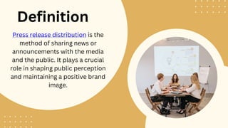 Press Release Distribution Service. pptx | PPT