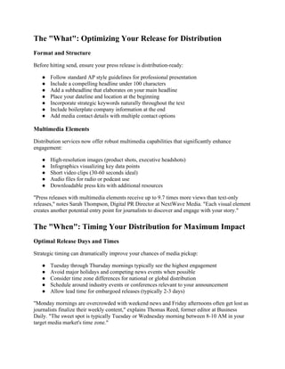 Press Release Distribution_ The _Who, What, When, Where_ of the Wire | DOCX