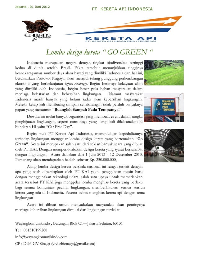 Press release lomba design ptkai | PDF