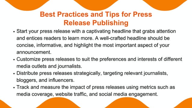 understanding the role of press release publishing | PPT