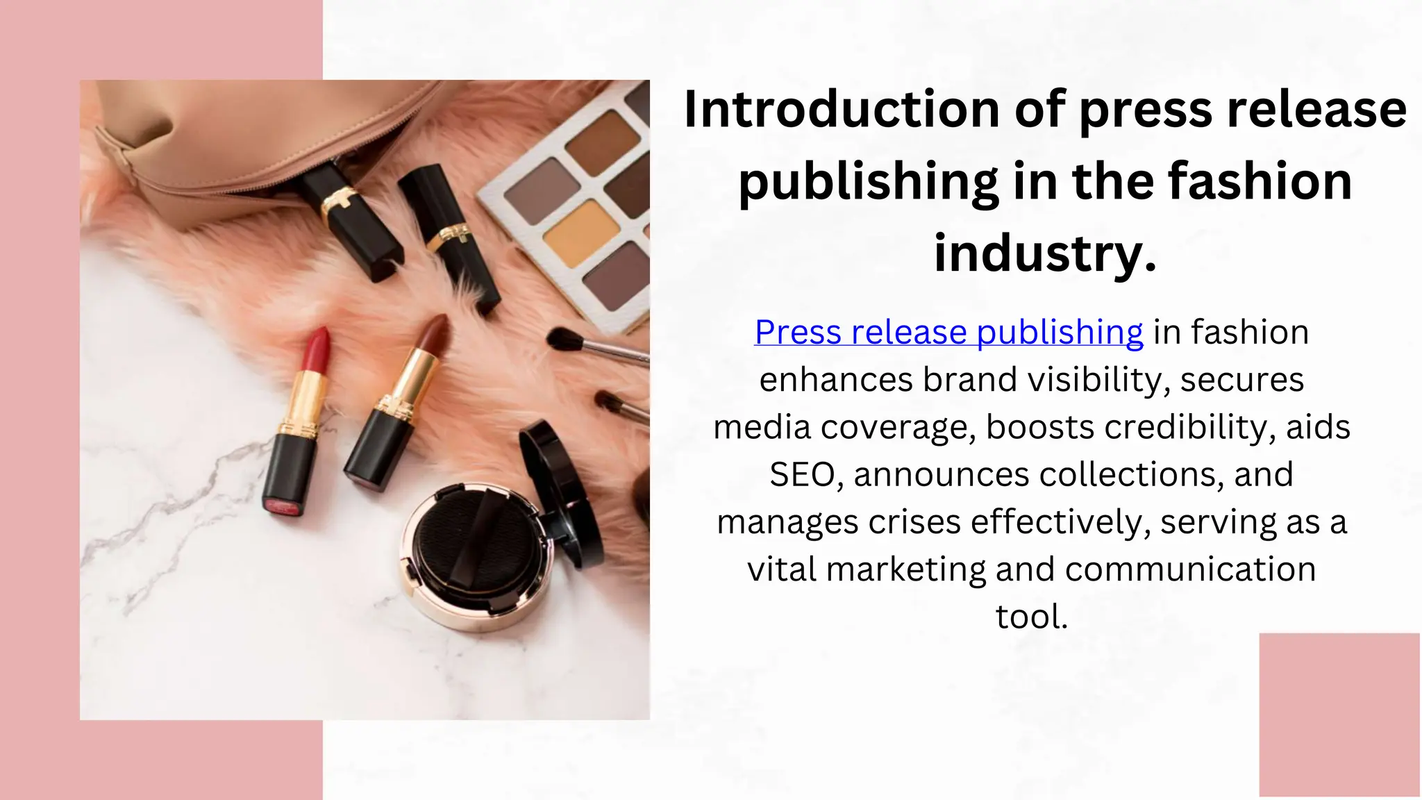 Press Release Publishing and Fashion.pptx