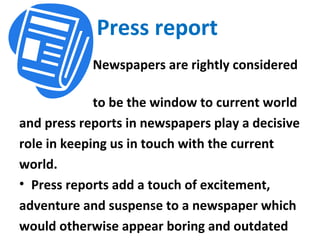 Press report | PPT