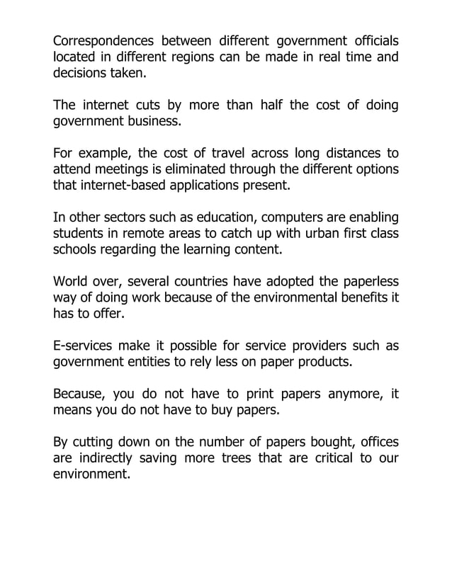 Press Statement on Paperless Campaign.pdf | IT and Internet Support ...