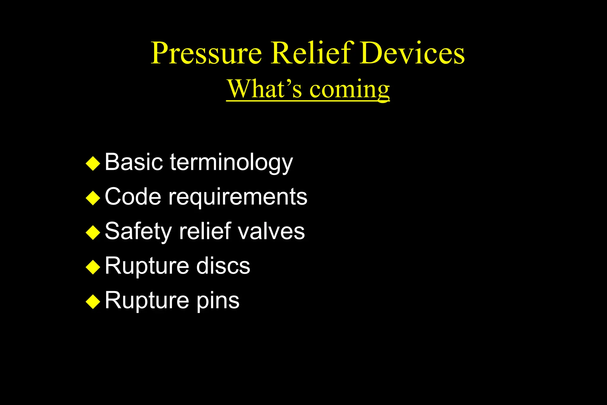 Pressure Safety Valve Type and application | PPT
