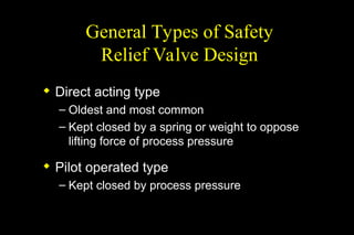 pressure-relief- devices and valves basics | PPT
