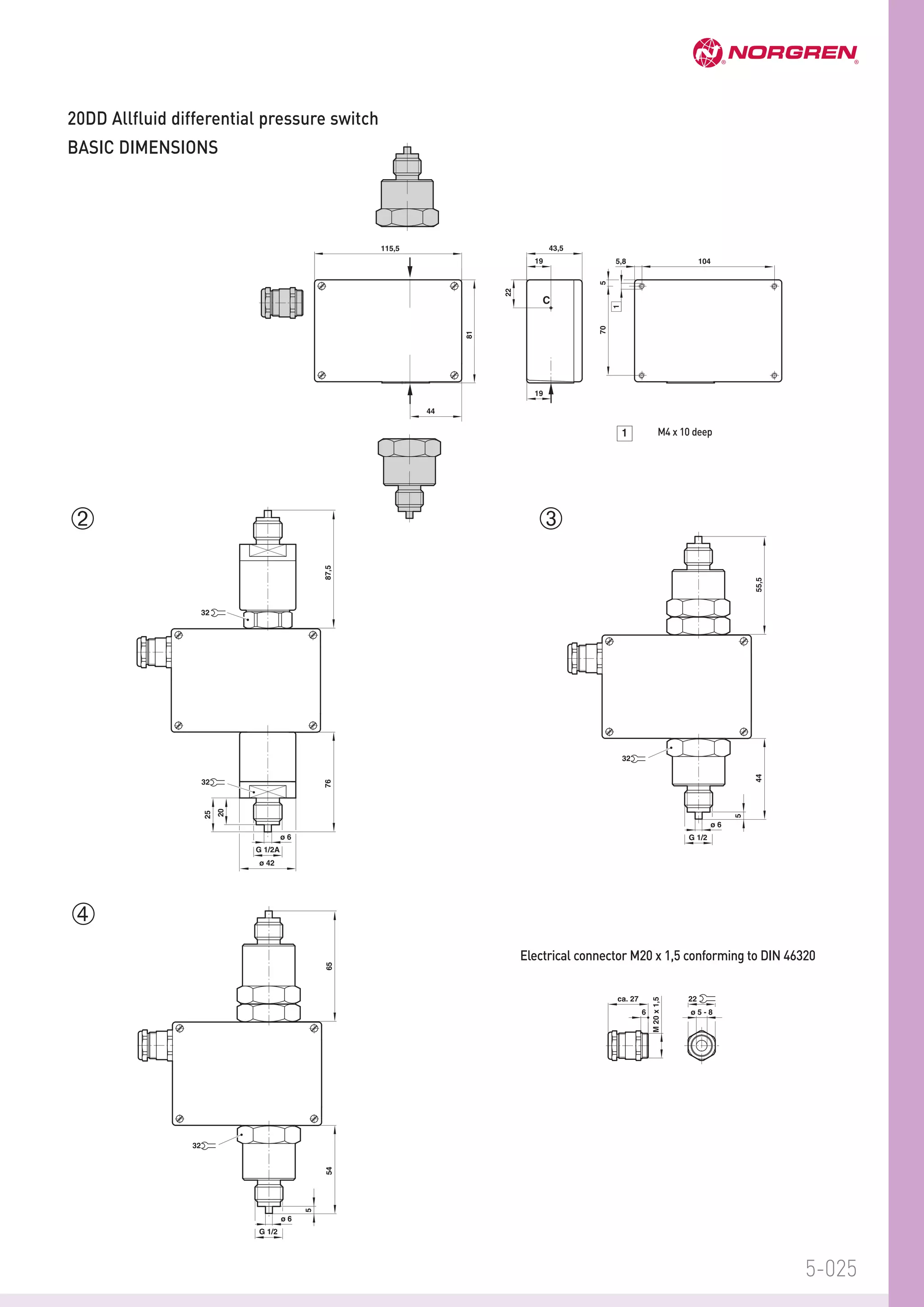 จำหน่าย Pressure Switch Norgren - นิวเมติก.com