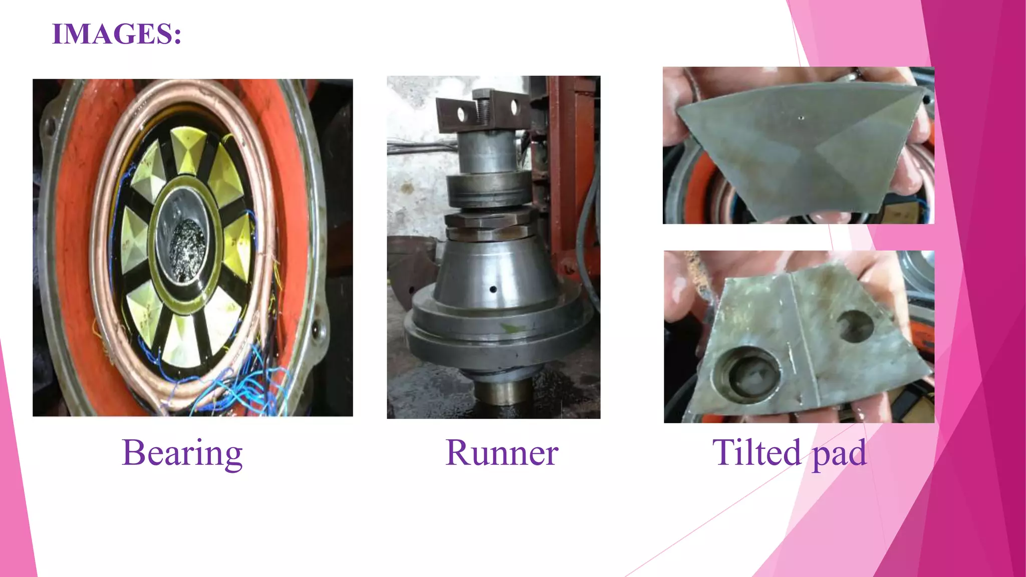 A Project on Pressure and temperature analysis of tilted pad thrust ...