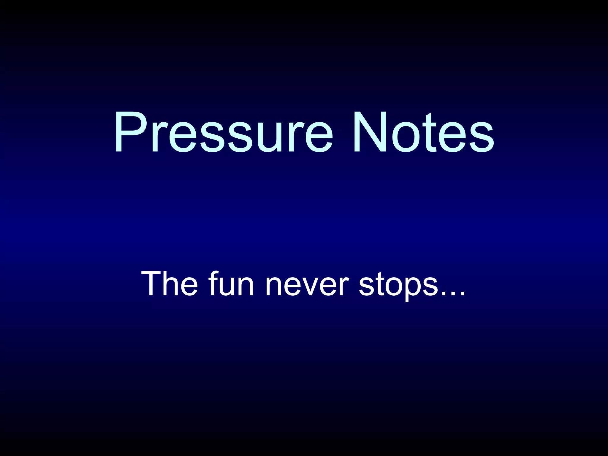Pressure and buoyancy | PPT