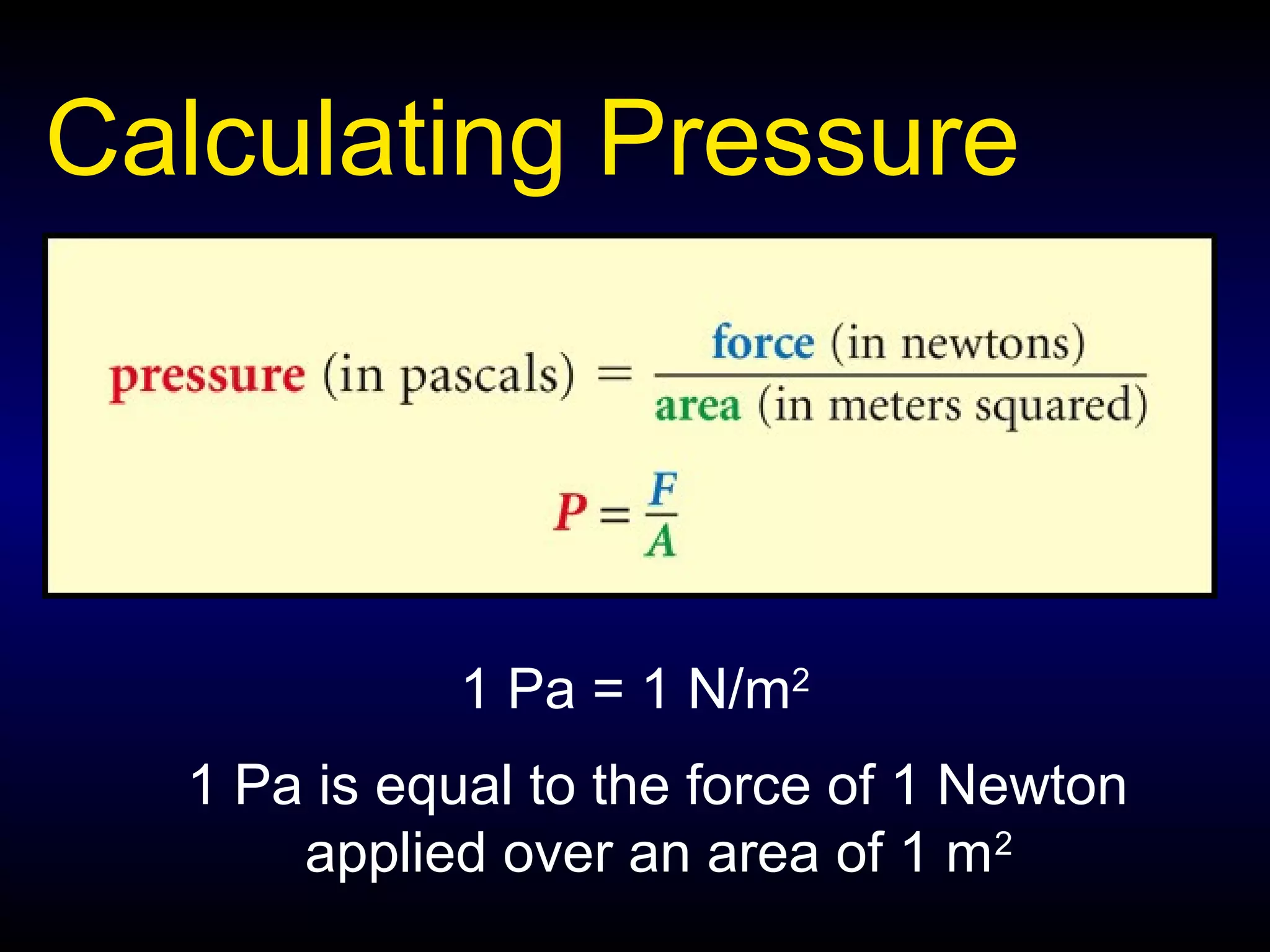 Pressure and buoyancy | PPT