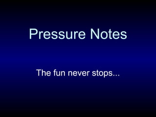 Pressure and buoyancy | PPT