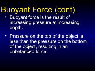 Pressure and buoyancy | PPT