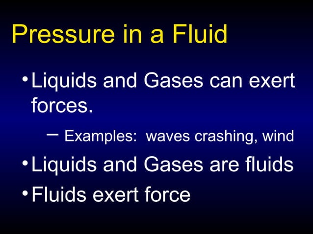 Pressure and buoyancy | PPT