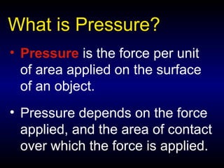 Pressure and buoyancy | PPT