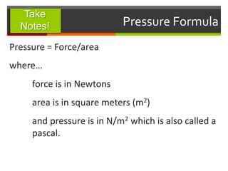 Pressure and Forces | PPT