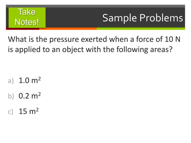 Pressure and Forces | PPT