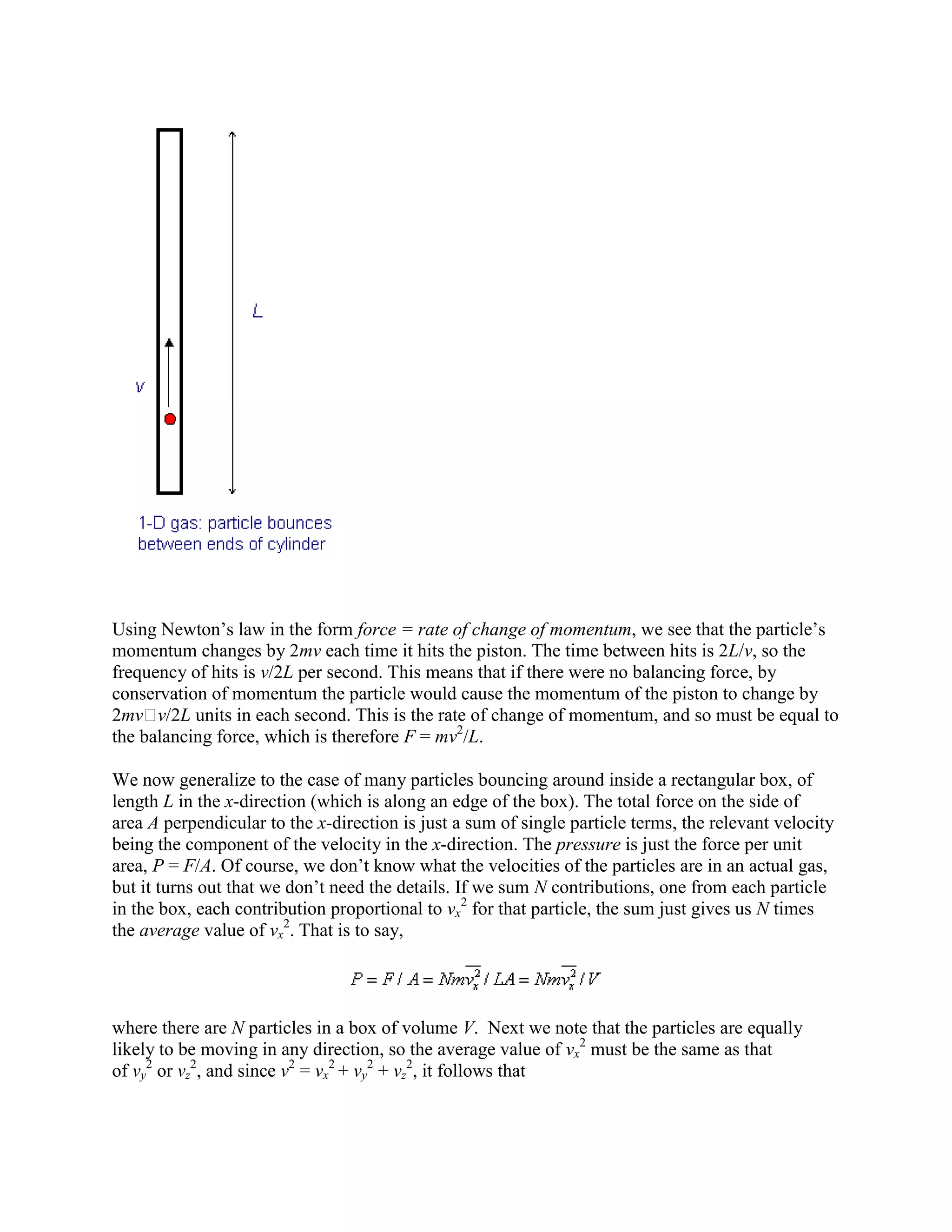 Pressure and kinetic energy of particles | DOCX | Chemistry | Science