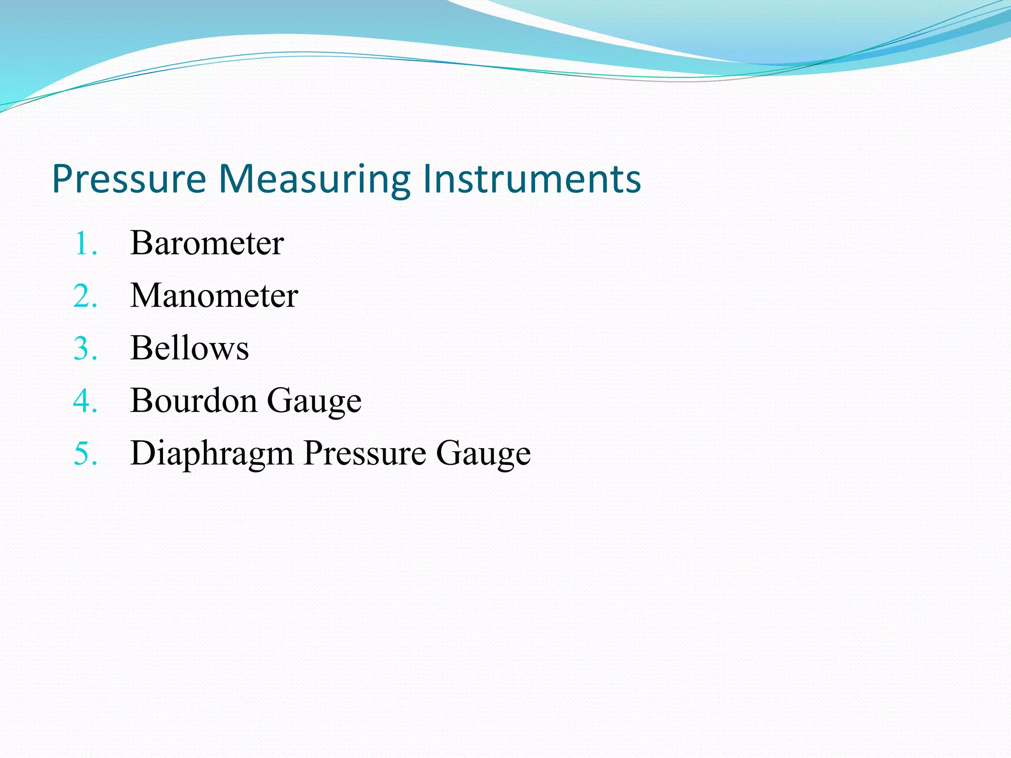 Pressure and level ppt by MMS | PPTX