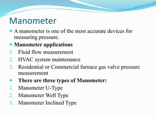 Pressure and level ppt by MMS | PPTX