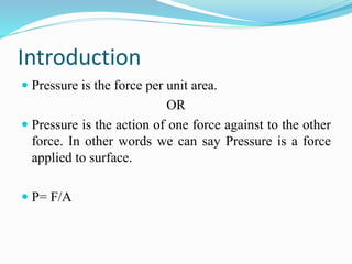 Pressure and level ppt by MMS | PPTX